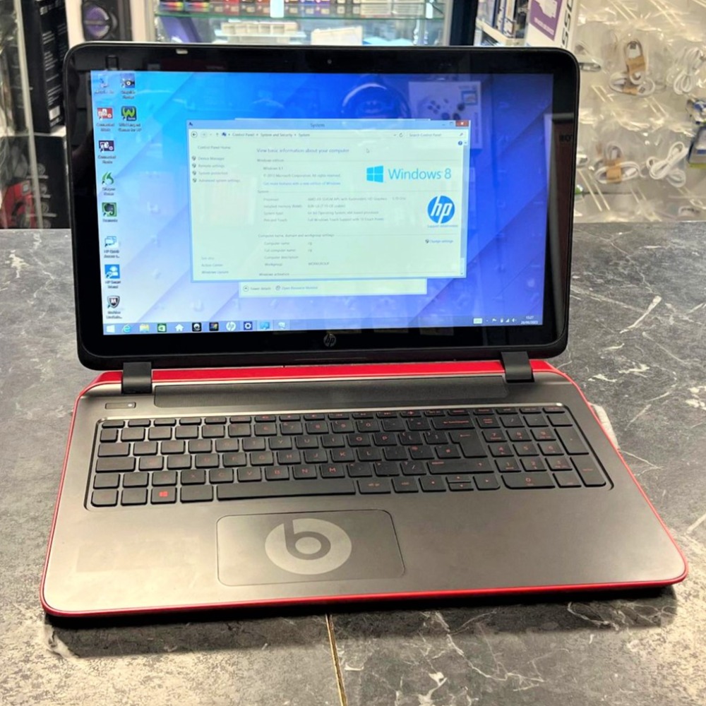 Pre-owned Hp Beats Touch Screen Laptop 8GB Ram - 1TB HDD Win 8 AMD ...